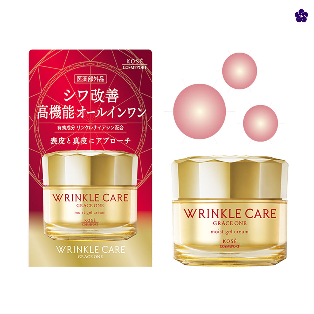 KOSE - GRACE ONE Wrinkle Care Moist Gel Cream 100g | Murasaki Cosmetics