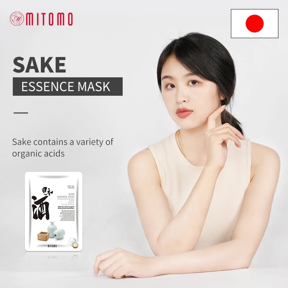 MITOMO – Sake Essence Mask box 6pcs | Murasaki Cosmetics